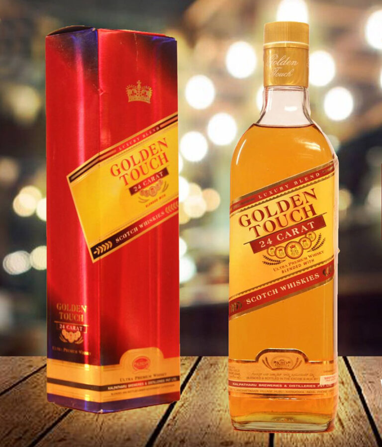 GOLDEN TOUCH 24 CARAT ULTRA PREMIUM INDIAN WHISKY WITH SCOTCH (1000 ml)